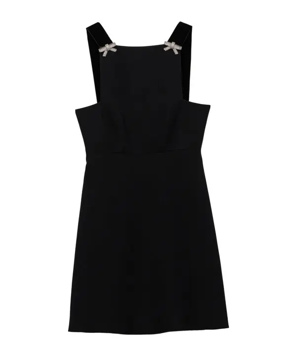 Prada Bow Detailed Cady Mini Dress