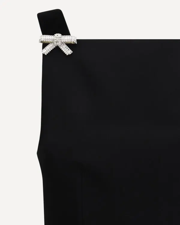 Prada Bow Detailed Cady Mini Dress