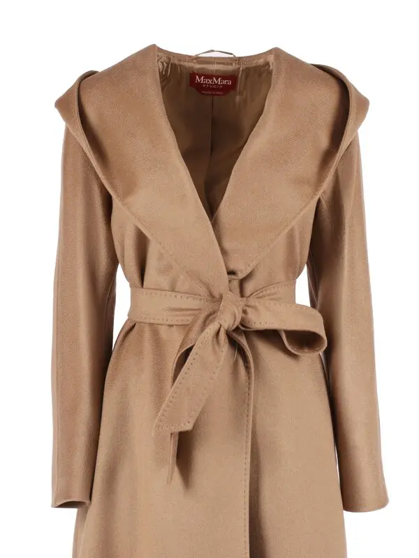 Max Mara Danton Tie-waisted Coat - Cammello