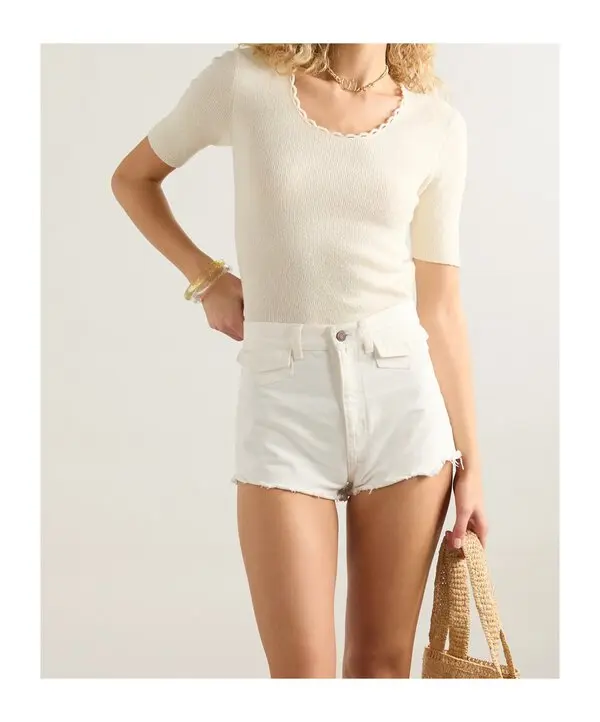 Chloé Ribbed Short Sleeve T-shirt