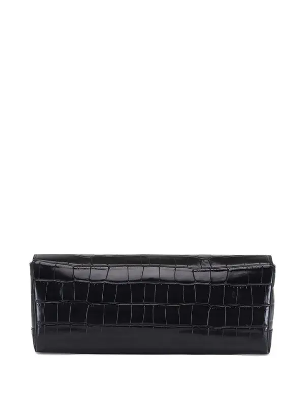 TOTEME Soft Embossed T-clutch Bag - Black