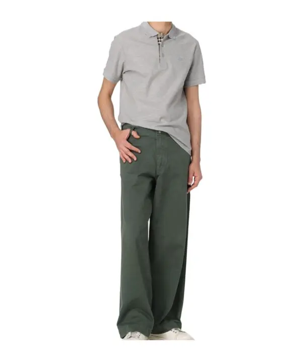 Burberry Logo Embroidered Short-sleeved Polo Shirt