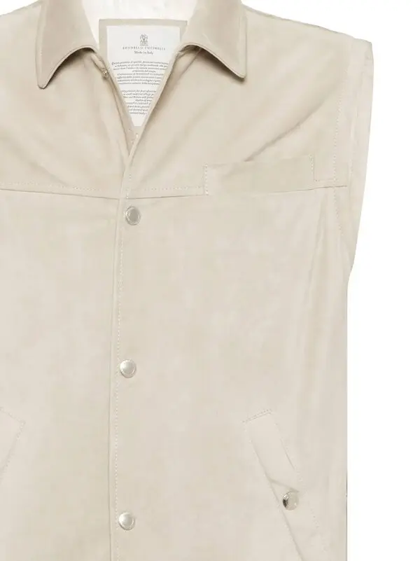 Brunello Cucinelli Sleeveless Button-up Gilet - Rope