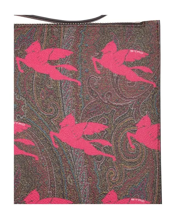 Etro Pegasus Paisley-print Clutch Bag - Multicolor