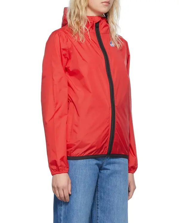 Play Comme Des Garcon X K-way Hooded Zip-up Jacket - Orange