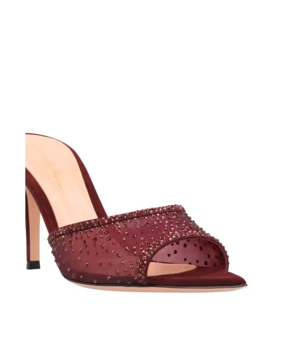 GIANVITO ROSSI Rania Heeled Sandals - Red