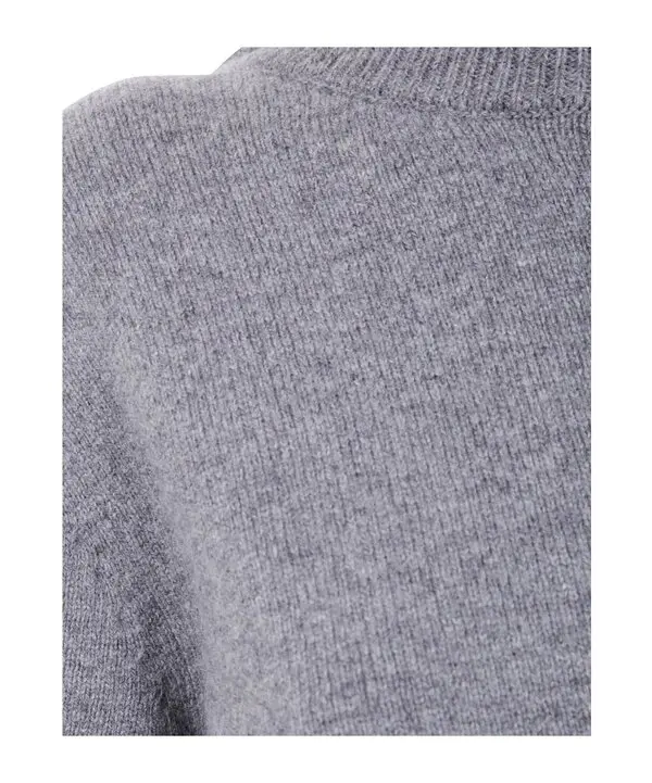 RÓHE Deconstructed Two-way Sweater With Open Back - Medium Grey