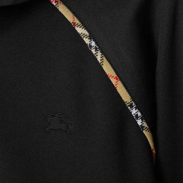 Burberry Zip-up Drawstring Hoodie With Equestrian Knight Design