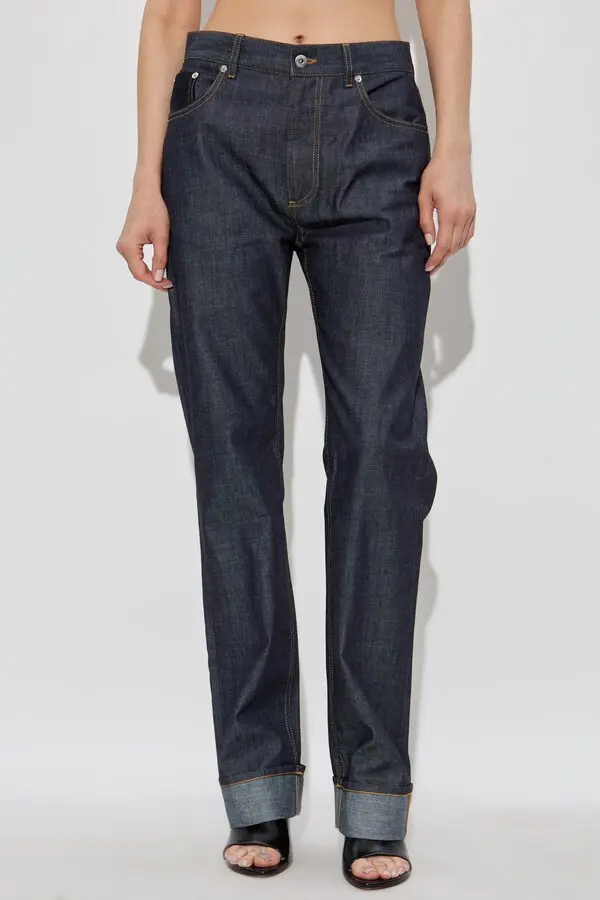 Bottega Veneta Turn-up Hem Straight Leg Jeans