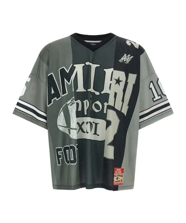 Amiri Mesh Crewneck T-shirt - Gray