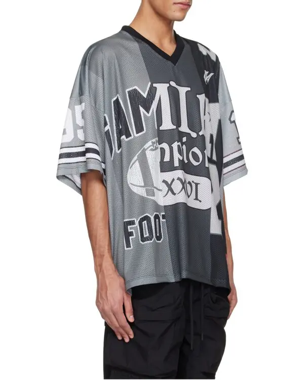 Amiri Mesh Crewneck T-shirt - Gray