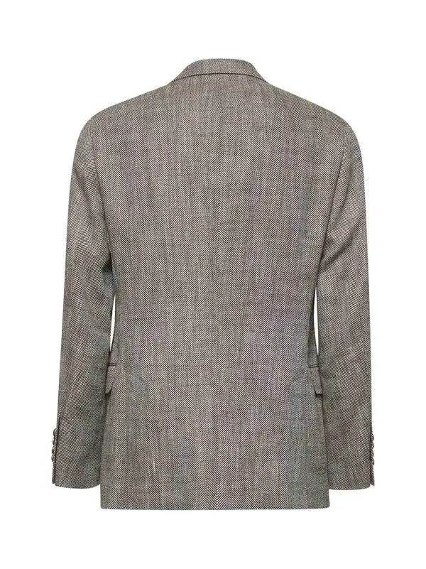 Brunello Cucinelli Chevron Blazer