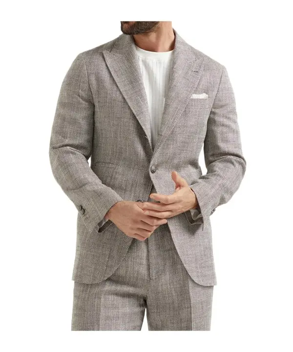 Brunello Cucinelli Chevron Blazer