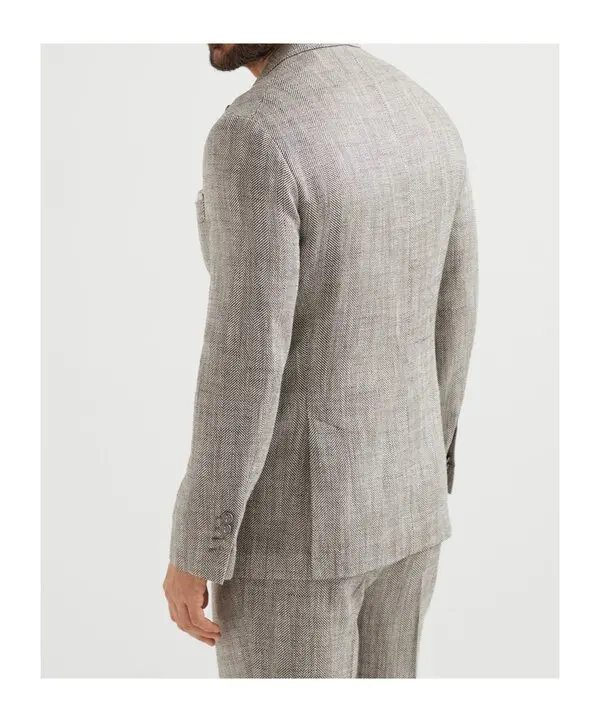 Brunello Cucinelli Chevron Blazer