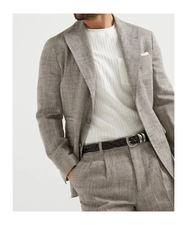 Brunello Cucinelli Chevron Blazer