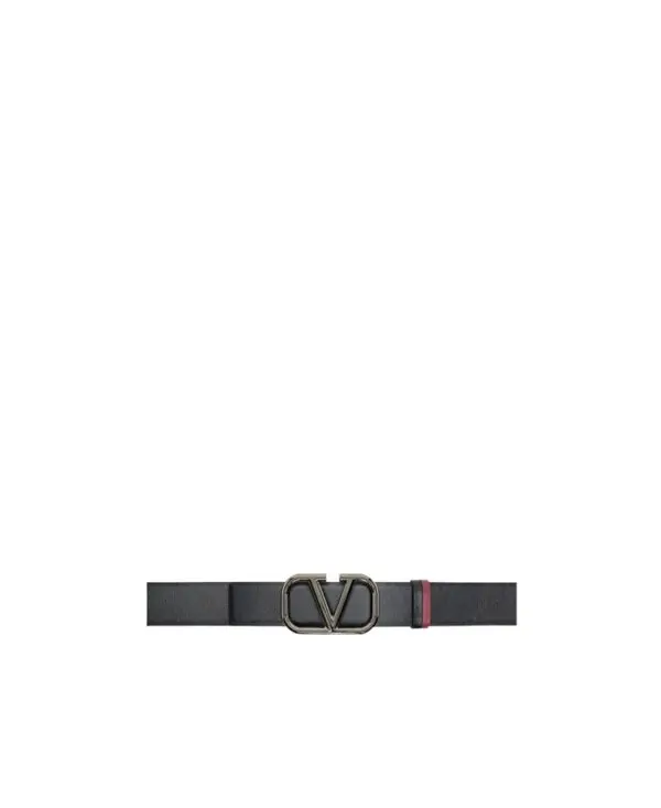 Valentino Garavani Reversible Buckle Belt - Black