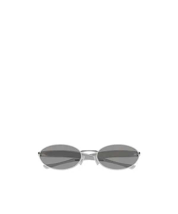 Bottega Veneta Oval Frame Sunglasses - Silver