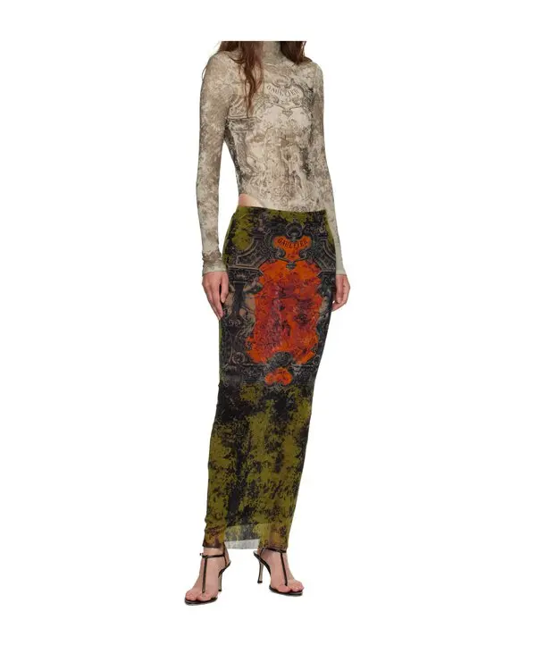 JEAN PAUL GAULTIER Graphic Print Bodysuit