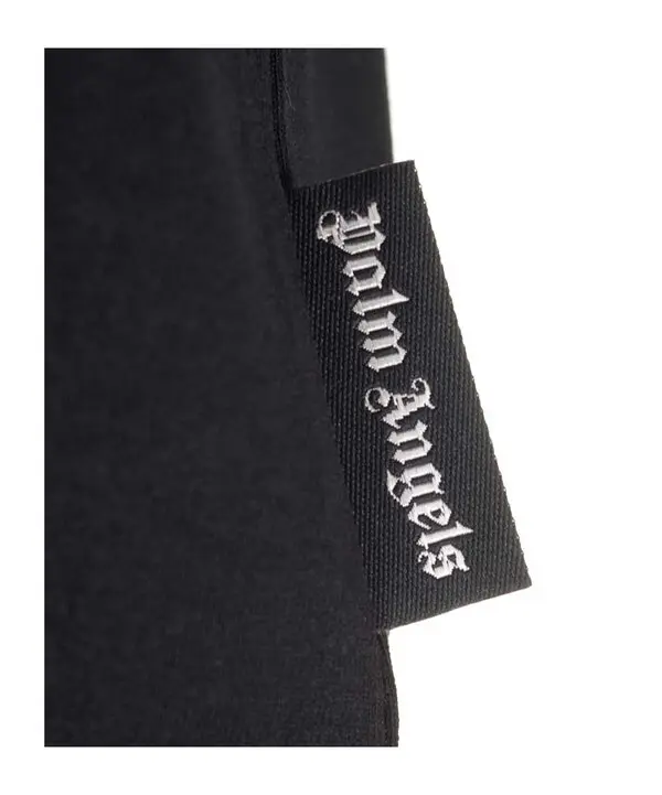 Palm Angels Pa Monogram Embroidered Crewneck T-shirt - Black