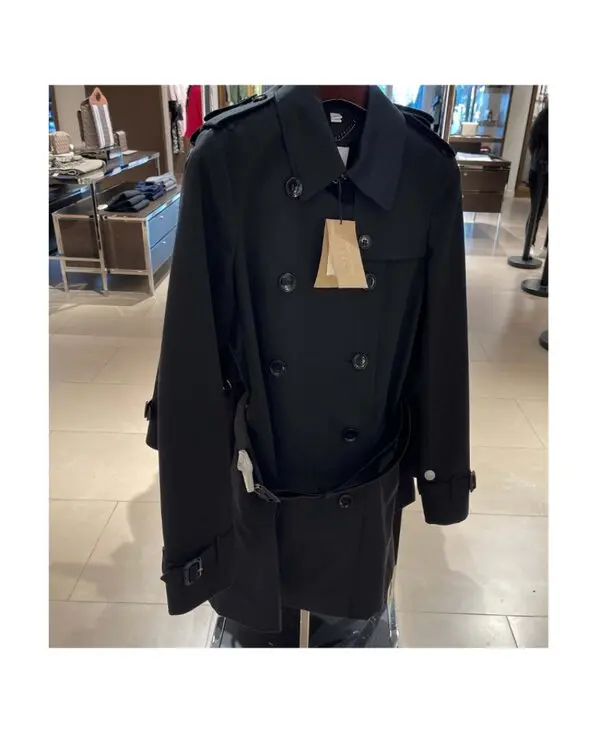 Burberry Double-breasted Trench Coat - Black