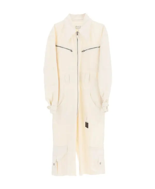 MAISON MARGIELA Oversized Worker Jumpsuit - White