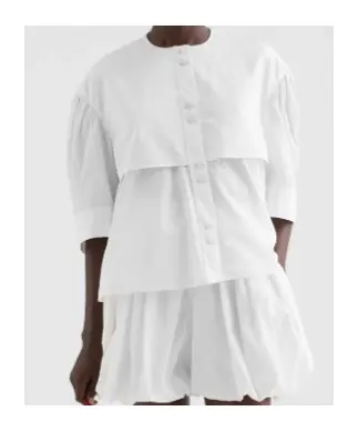 JIL SANDER Cotton Poplin Shirt - White
