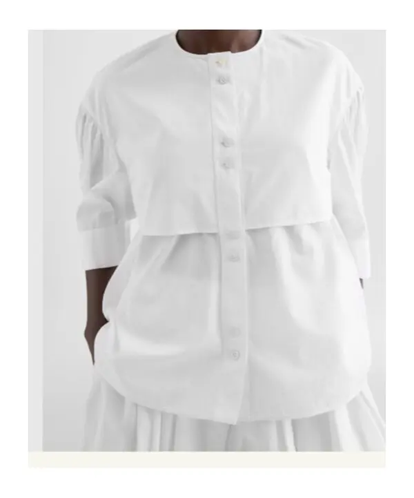 JIL SANDER Cotton Poplin Shirt - White