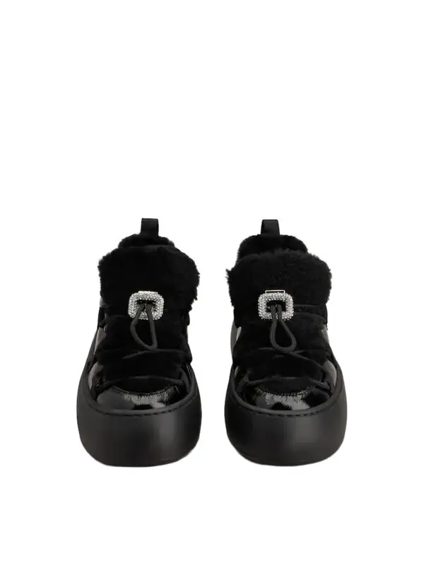 ROGER VIVIER Viv' Up Sneakers With Crystal Buckle