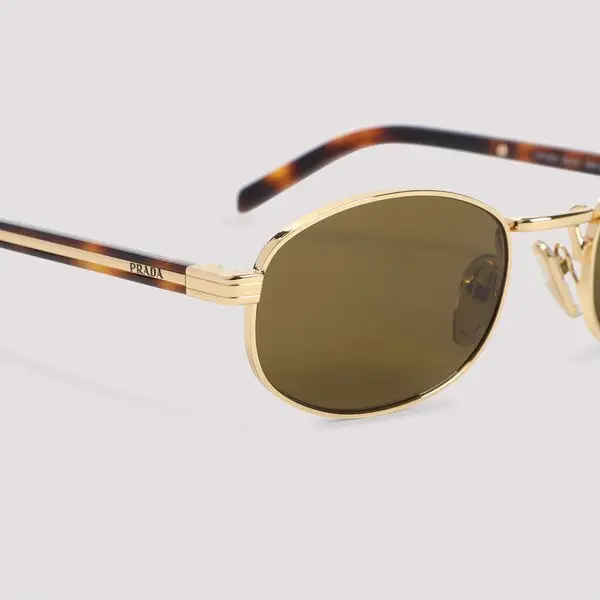 Prada Oval Frame Sunglasses - Green