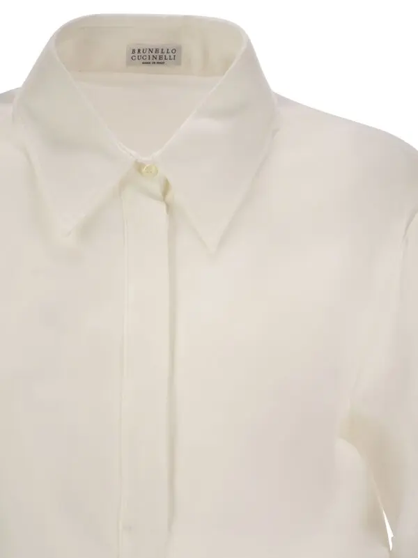 Brunello Cucinelli Maxi Dress With Drawstring Waist - White