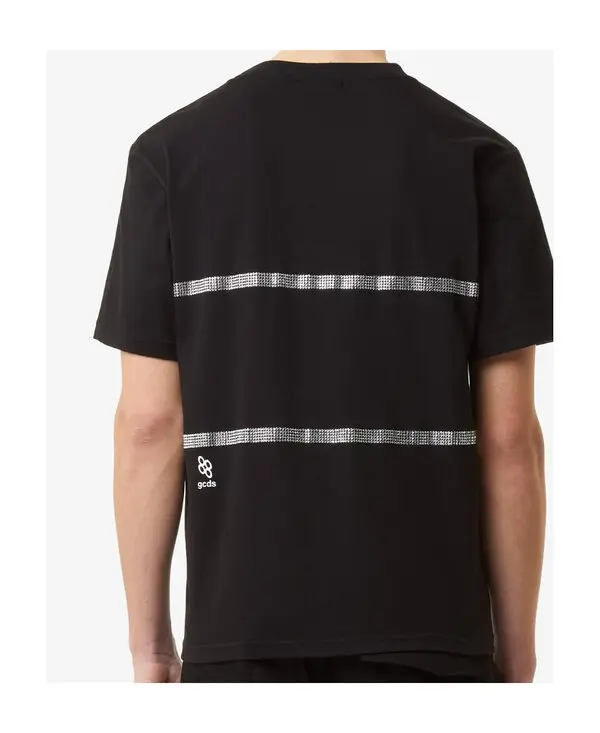 Gcds Embellished Crewneck T-shirt - Black
