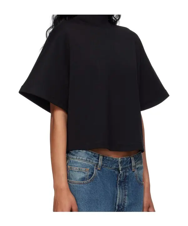 Alaïa Ribbed High Neck T-shirt