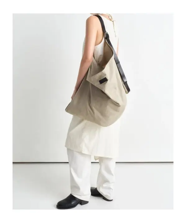 LEMAIRE Flag Shoulder Bag - Linen