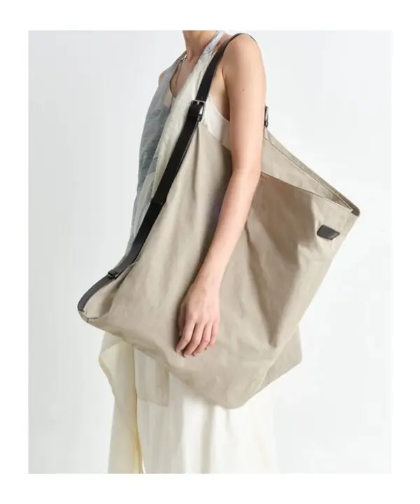 LEMAIRE Flag Shoulder Bag - Linen