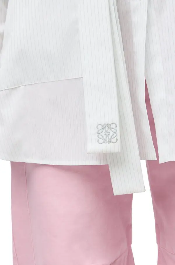 Loewe Belted Blouse With Anagram Embroidery