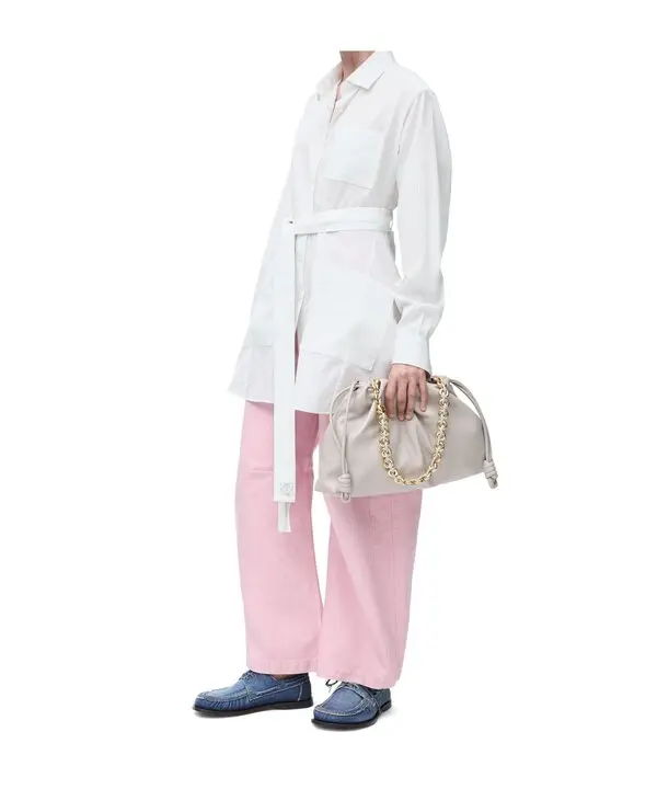 Loewe Belted Blouse With Anagram Embroidery