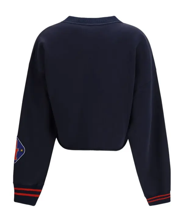 Off-White Royal Patch Crop Sweatshirt - Black