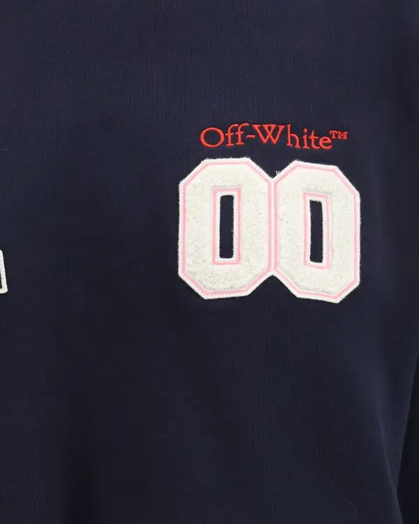 Off-White Royal Patch Crop Sweatshirt - Black