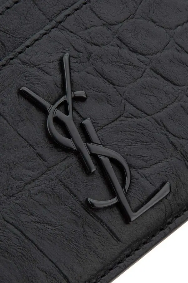 Saint Laurent Logo Plaque Cardholder