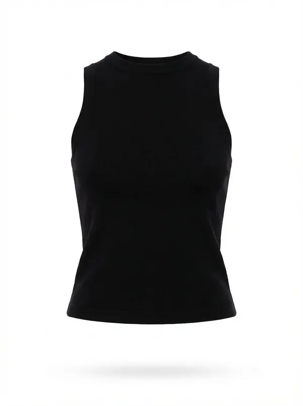 AYA MUSE Plain Weave Knitted High-neck Pullover