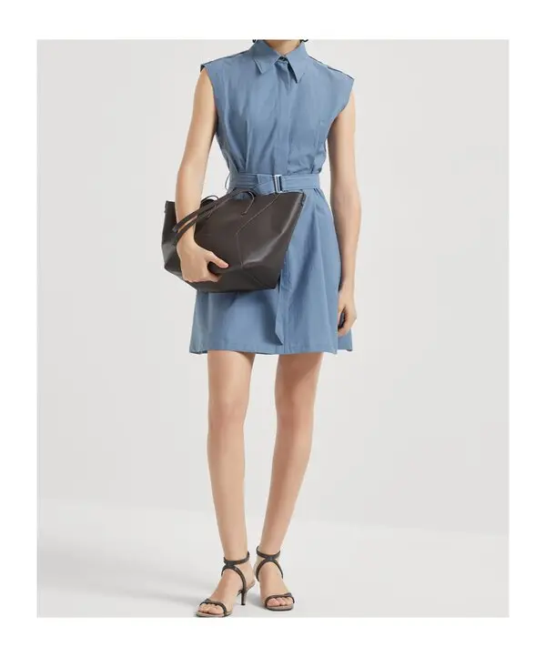 Brunello Cucinelli Belted Shirt Dress