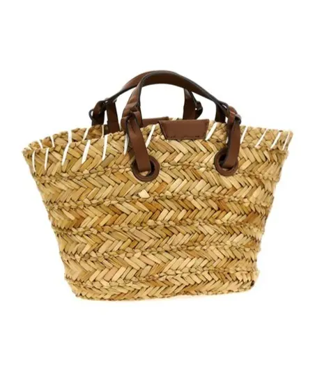 ANYA HINDMARCH Small Woven Basket Bag With Eye Applique