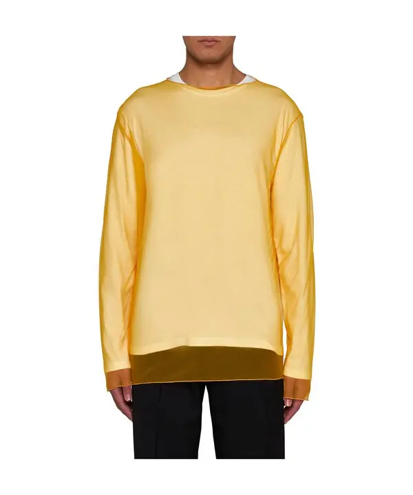JIL SANDER Logo Printed Long-sleeved T-shirt