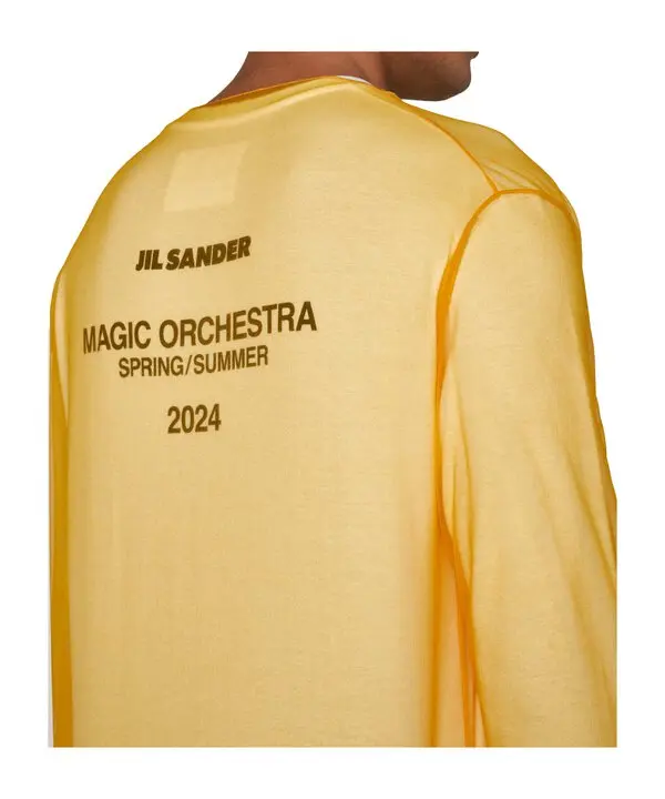 JIL SANDER Logo Printed Long-sleeved T-shirt