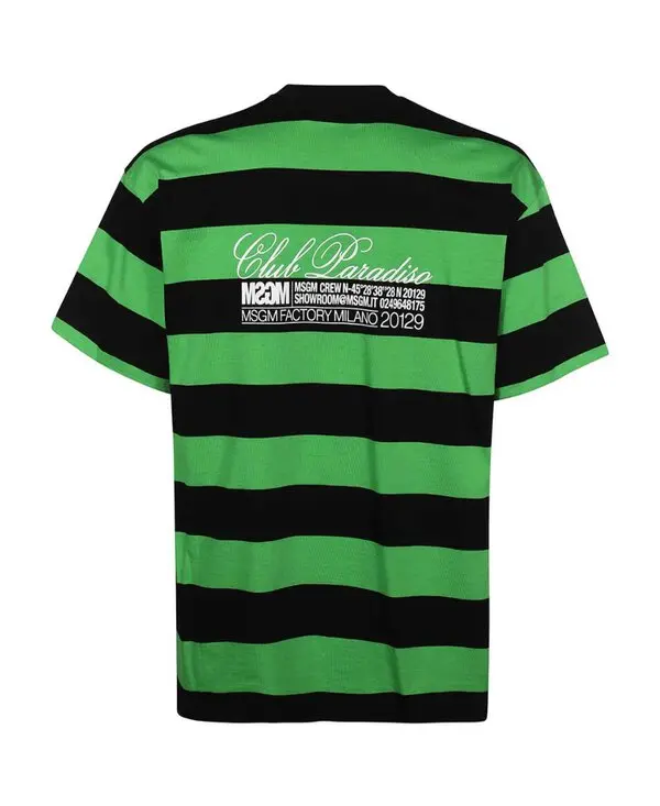 MSGM Club Paradiso Stripe T-shirt