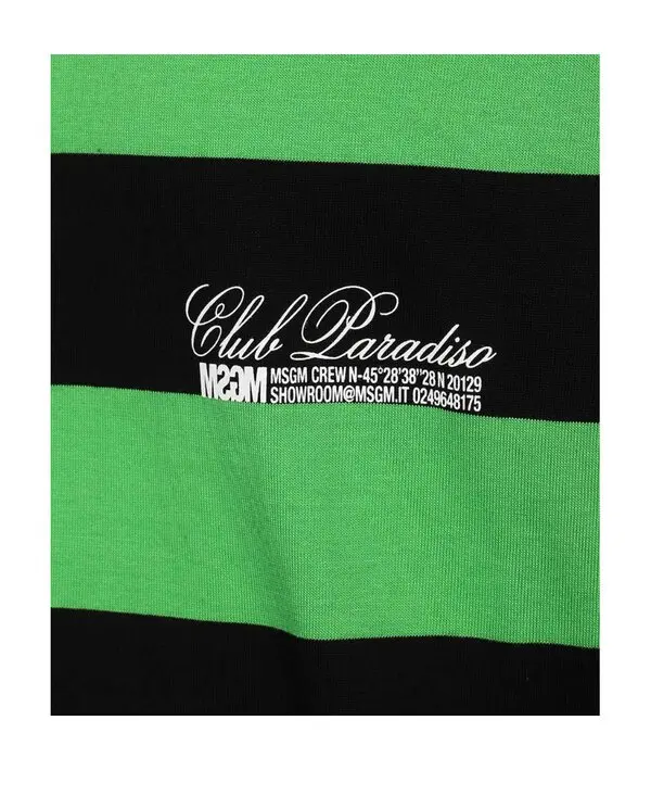 MSGM Club Paradiso Stripe T-shirt