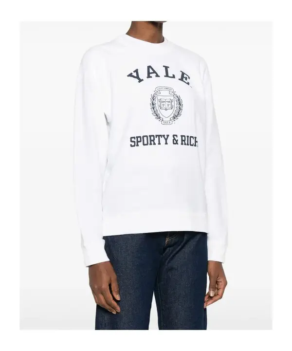 SPORTY  RICH Sporty & Rich Yale Logo Sweatshirt