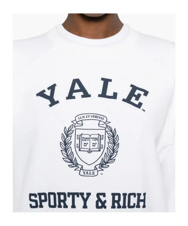 SPORTY  RICH Sporty & Rich Yale Logo Sweatshirt