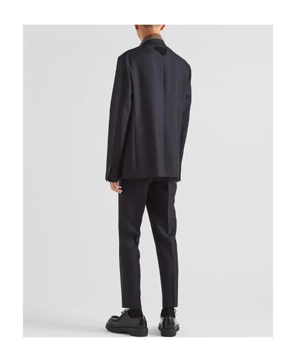 Prada Single-breasted Jacket With Detachable Collar