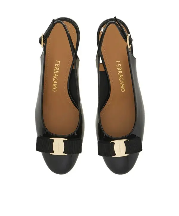 FERRAGAMO Vara Bow Slingback Heeled Pumps